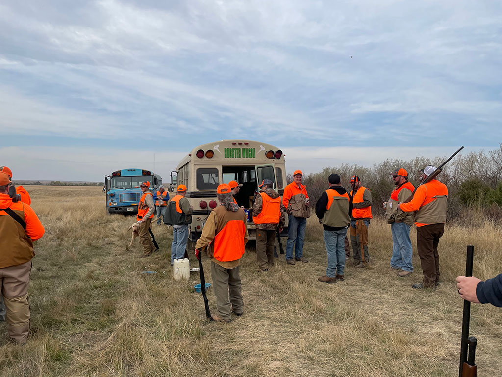 After the hunt the birds must be cleaned! - Korkow Ranch Pheasant Hunting